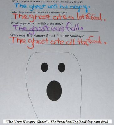 "The Very Hungry Ghost" Literacy for Preschool and Kindergarten