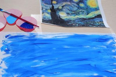 Starry Night by Vincent Van Gogh for #PlayfulPreschool! • The Preschool ...