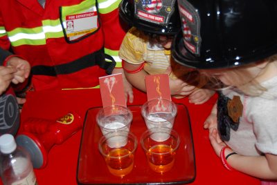 Community Helpers Theme for Preschool: Bubbly Fires Science Activity ...