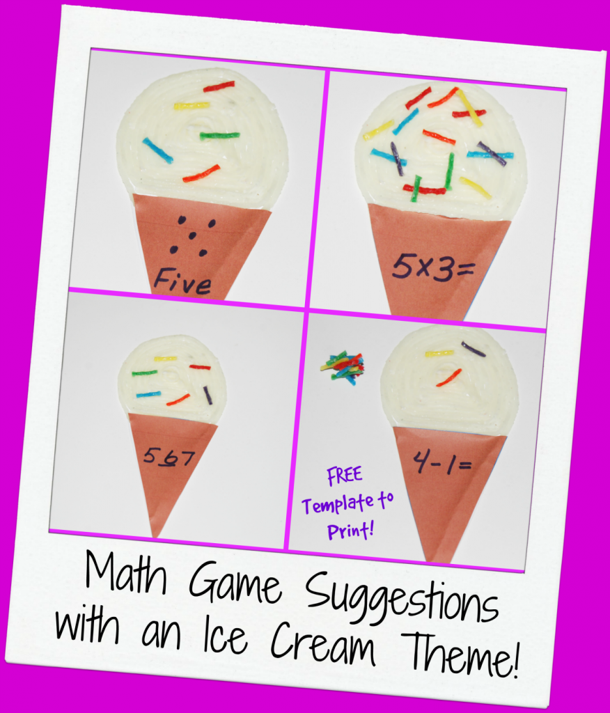 Ice Cream-Themed Summer MATH Activities for Preschoolers! • The ...