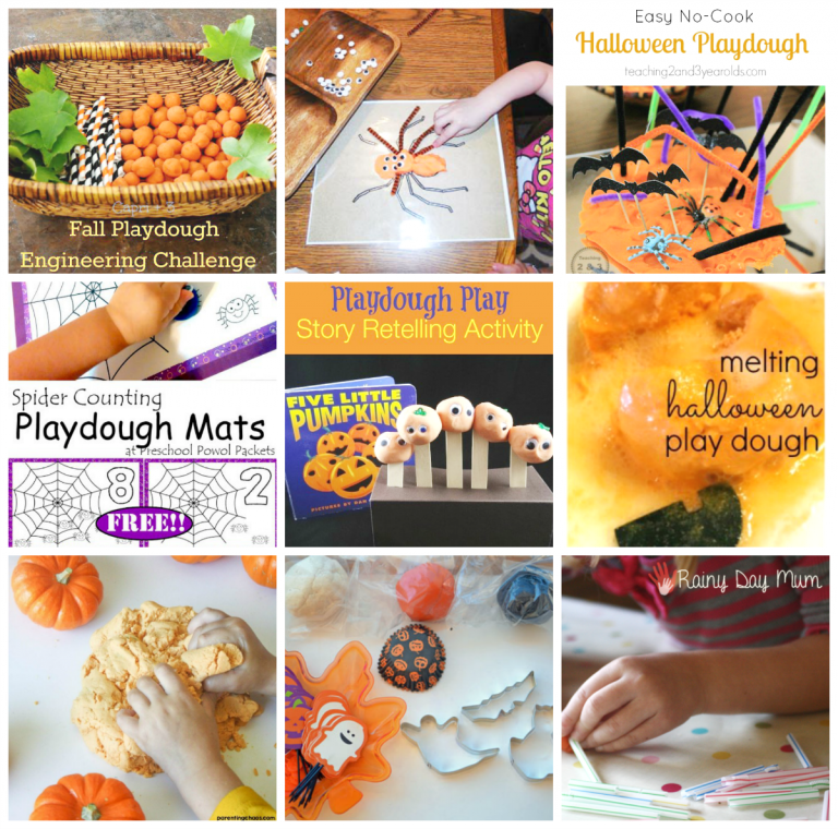 60+ Play Dough Fall/Winter Centers and Activities for Preschool! • The ...