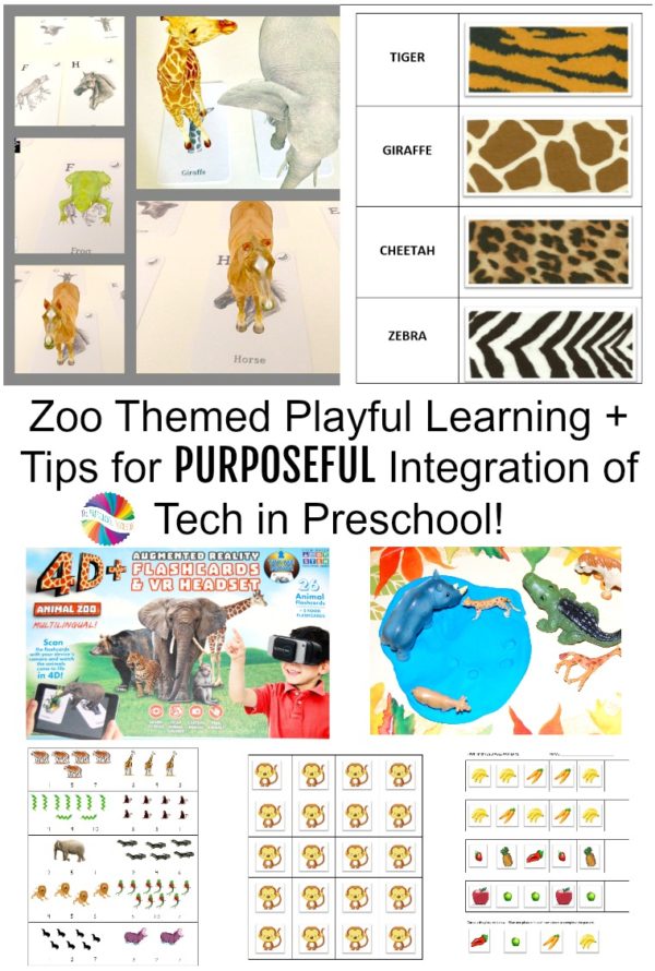 Zoo Animals Theme + Intentional Tech in #Preschool with Utopia 360 #AR ...