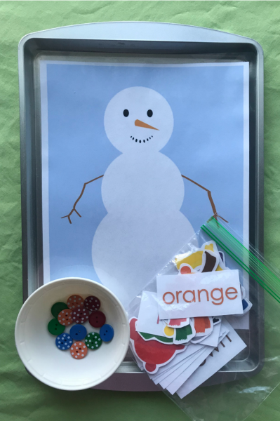 Free Snowman Color Matching Activities for Preschoolers! • The ...