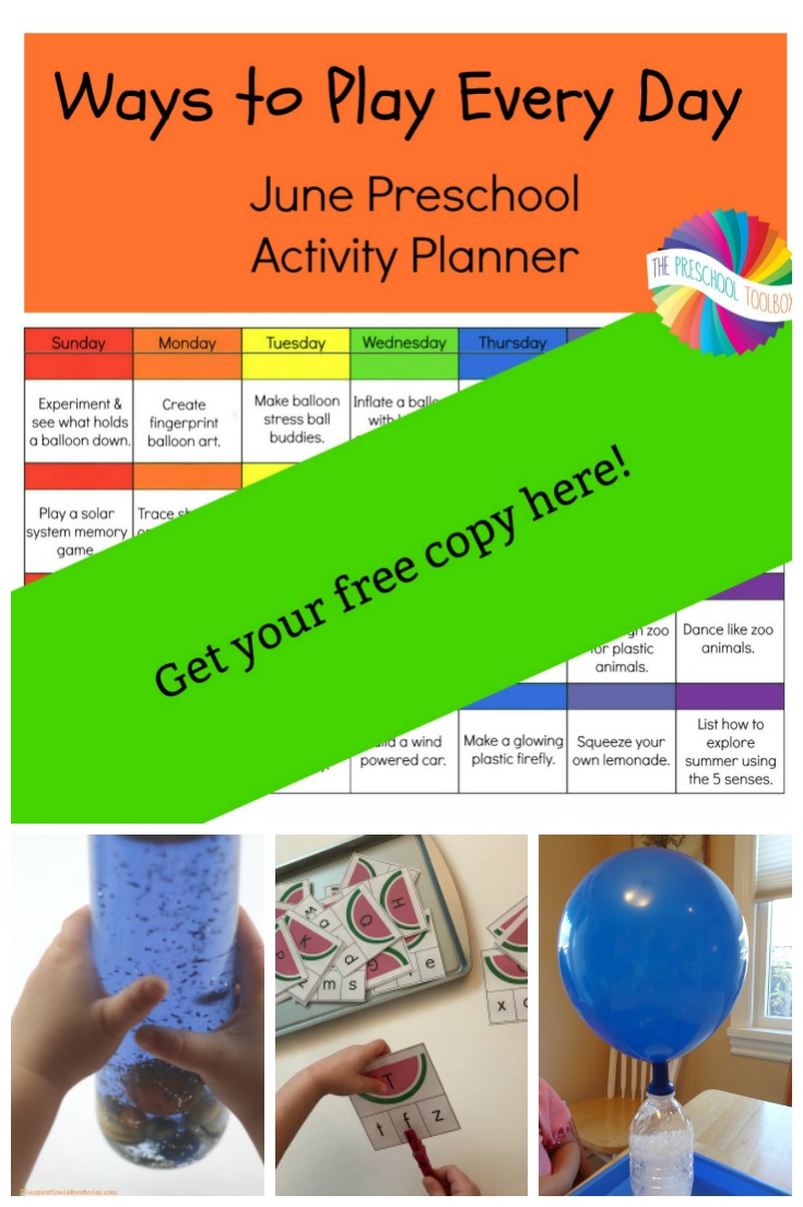 Ways to Play Every Day - June Activity Calendar for Preschoolers! • The ...