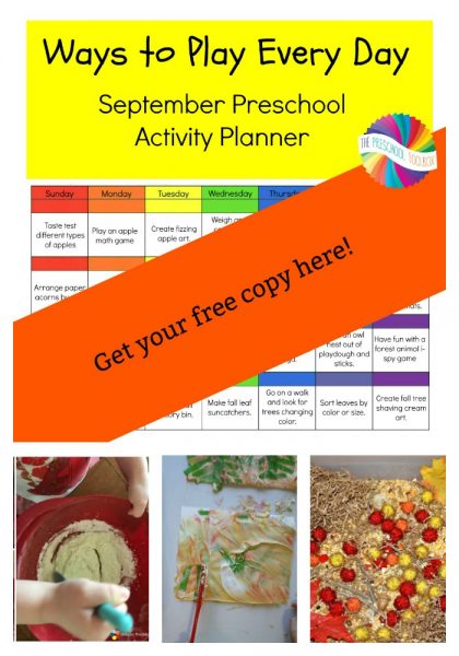Ways to Play Every Day: September Activity Calendar for Preschoolers ...